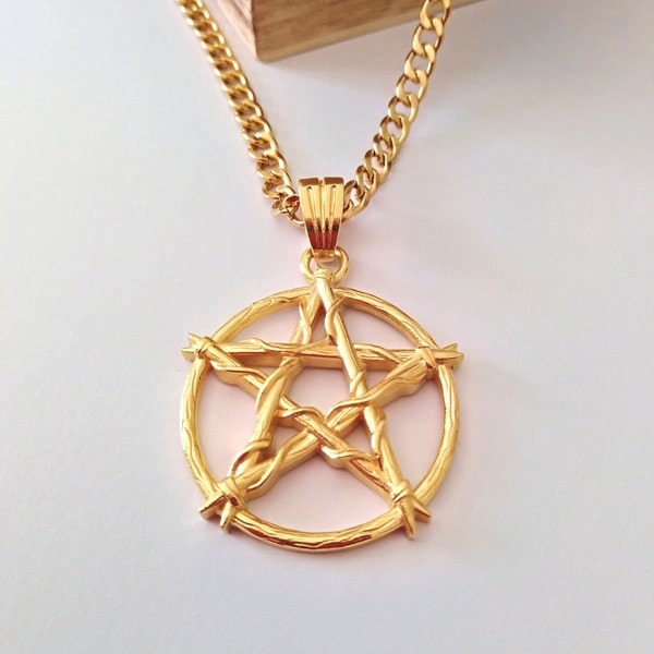 Pentagram Necklace - Etsy