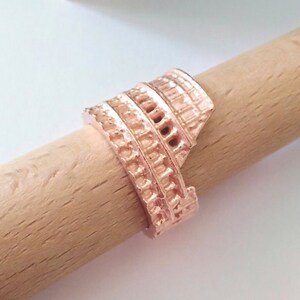 Gold Colosseum Ring, Sterling Silver Colosseum Ring, Women's Rose Gold ...