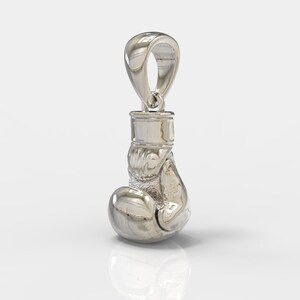 Yellow Gold Boxing Glove Pendant Men's Handmade Silver 925 Box Glove Necklace Women's Rose Gold ...