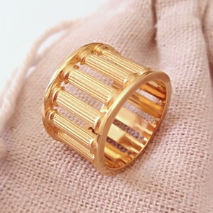 Gold Greek Pillars Ring, Sterling Silver Pillars Ring, Ancient Greek ...