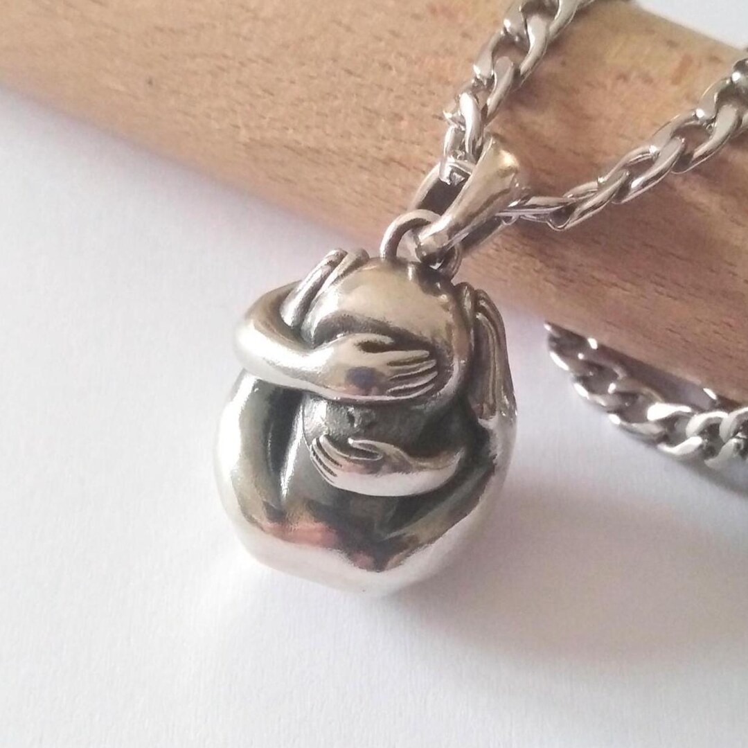 Oxidized Silver 925 Three Wise Monkeys Pendant | Handcrafted Aged ...