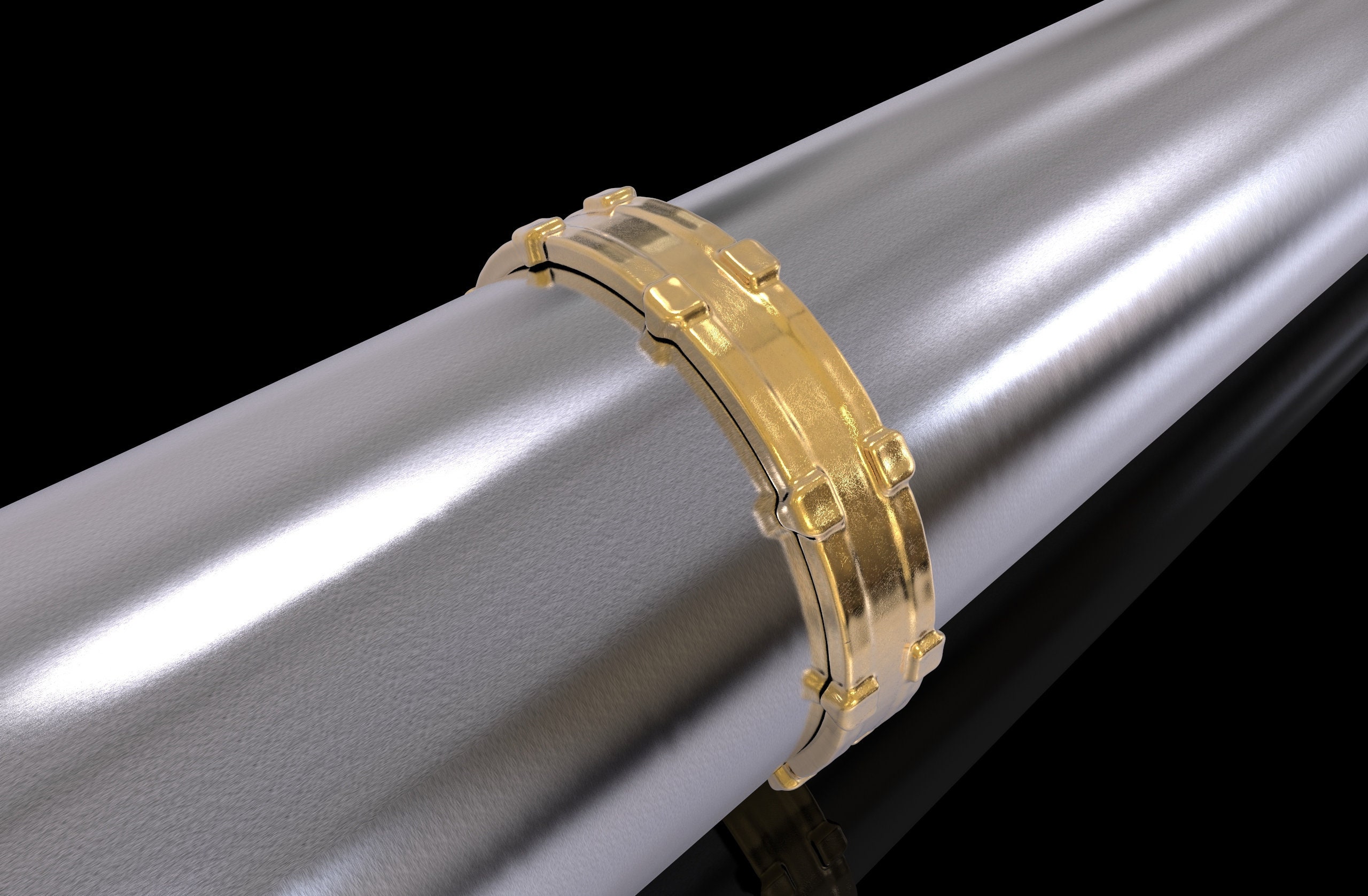 24K Gold Stargate Ring Silver 925 Stargate Ring Gold Band | Etsy