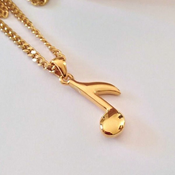 Gold Music Note - Etsy