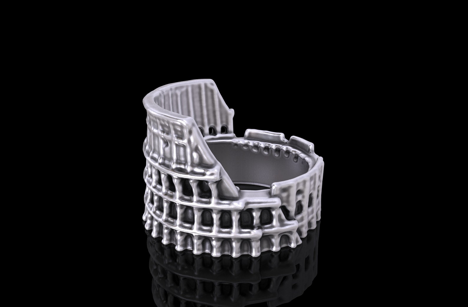 Gold Colosseum Ring Sterling Silver Colosseum Ring - Etsy