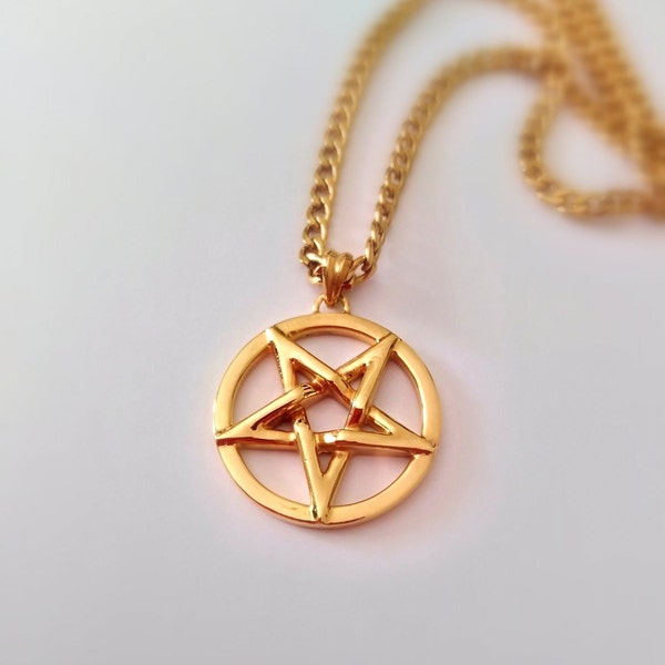 Pentagram Necklace - Etsy