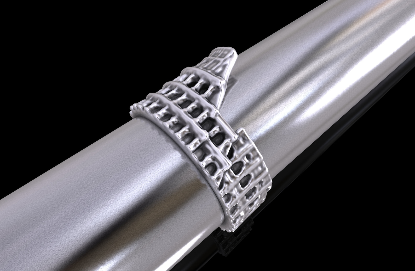 Gold Colosseum Ring Sterling Silver Colosseum Ring | Etsy