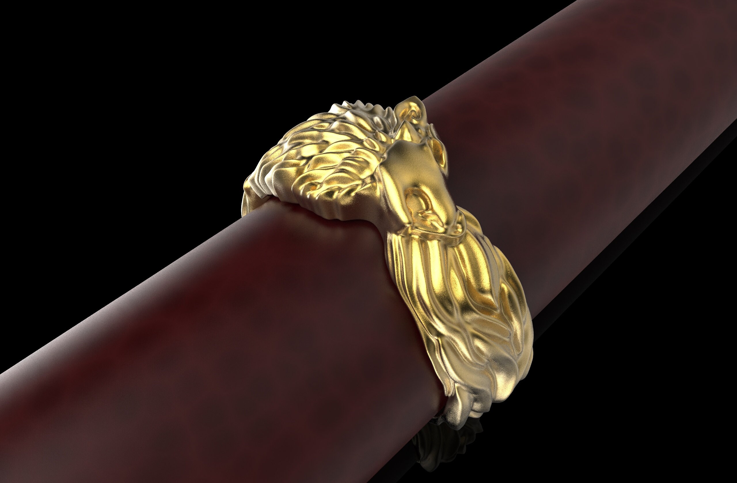 Gold Wolf Ring Sterling Silver Wolf Ring Rose Gold Wolf | Etsy