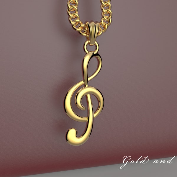 Gold Music Note - Etsy