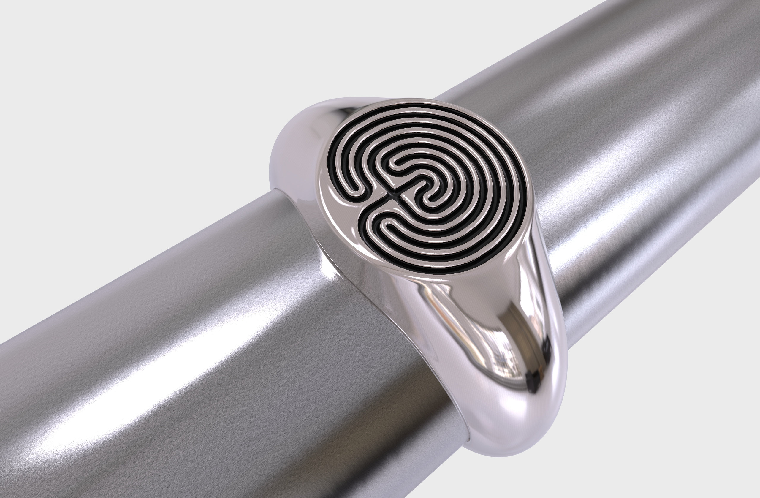 Gold Maze Ring Sterling Silver Maze Ring Men's Labyrinth - Etsy