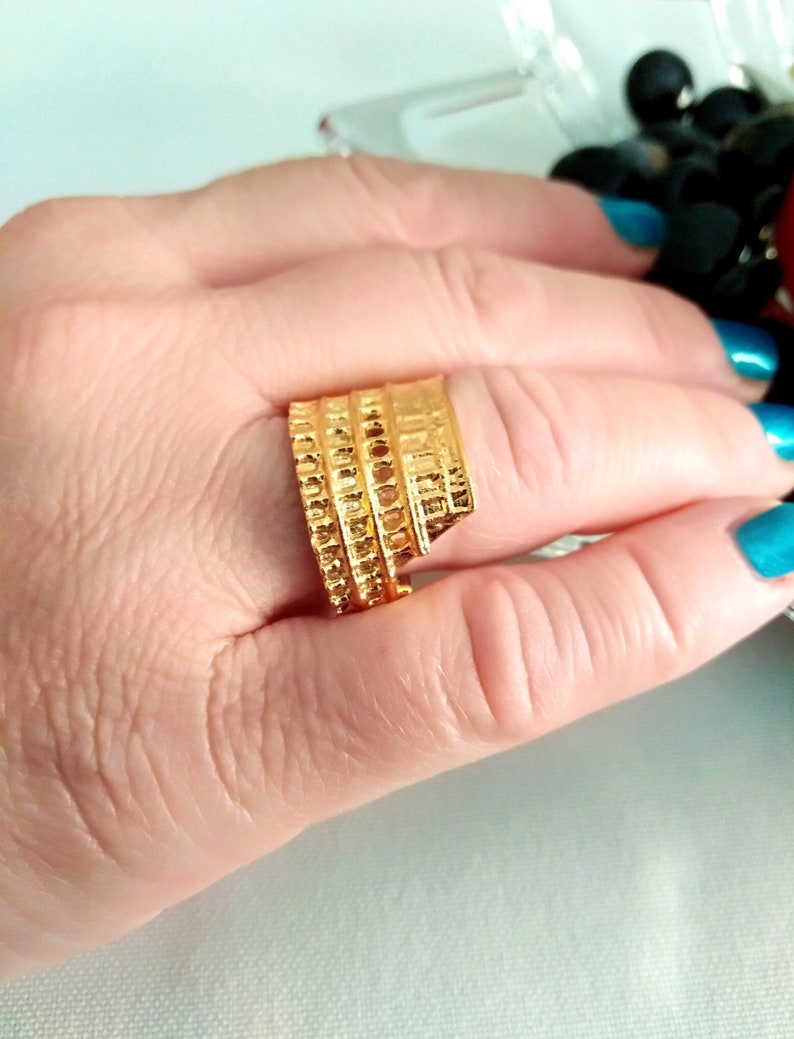 Gold Colosseum Ring Sterling Silver Colosseum Ring - Etsy