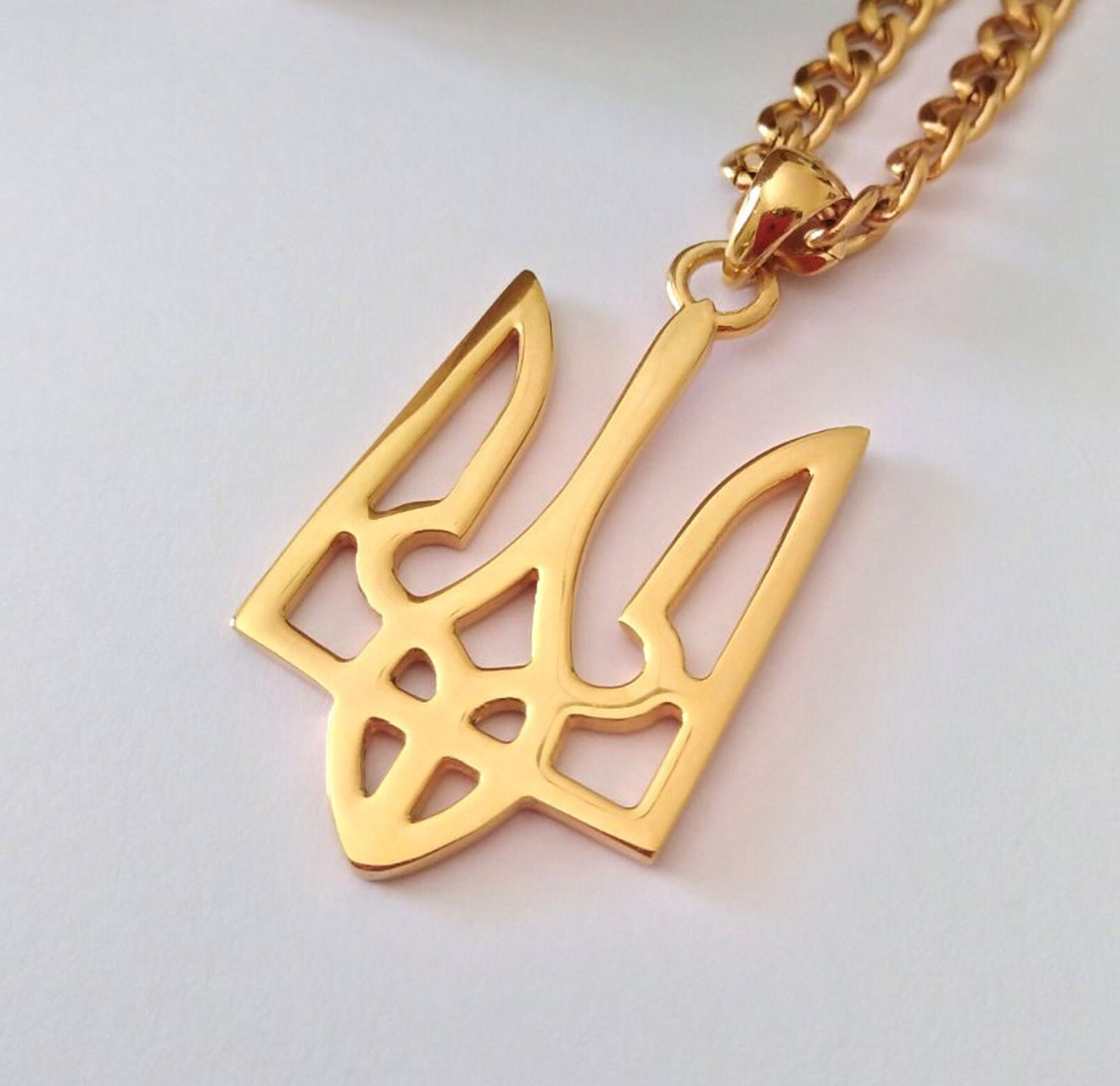 Ukrainian Trident Necklace