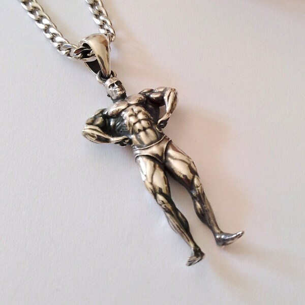 Bodybuilder Necklace - Etsy