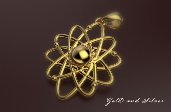 3d Gold Atom