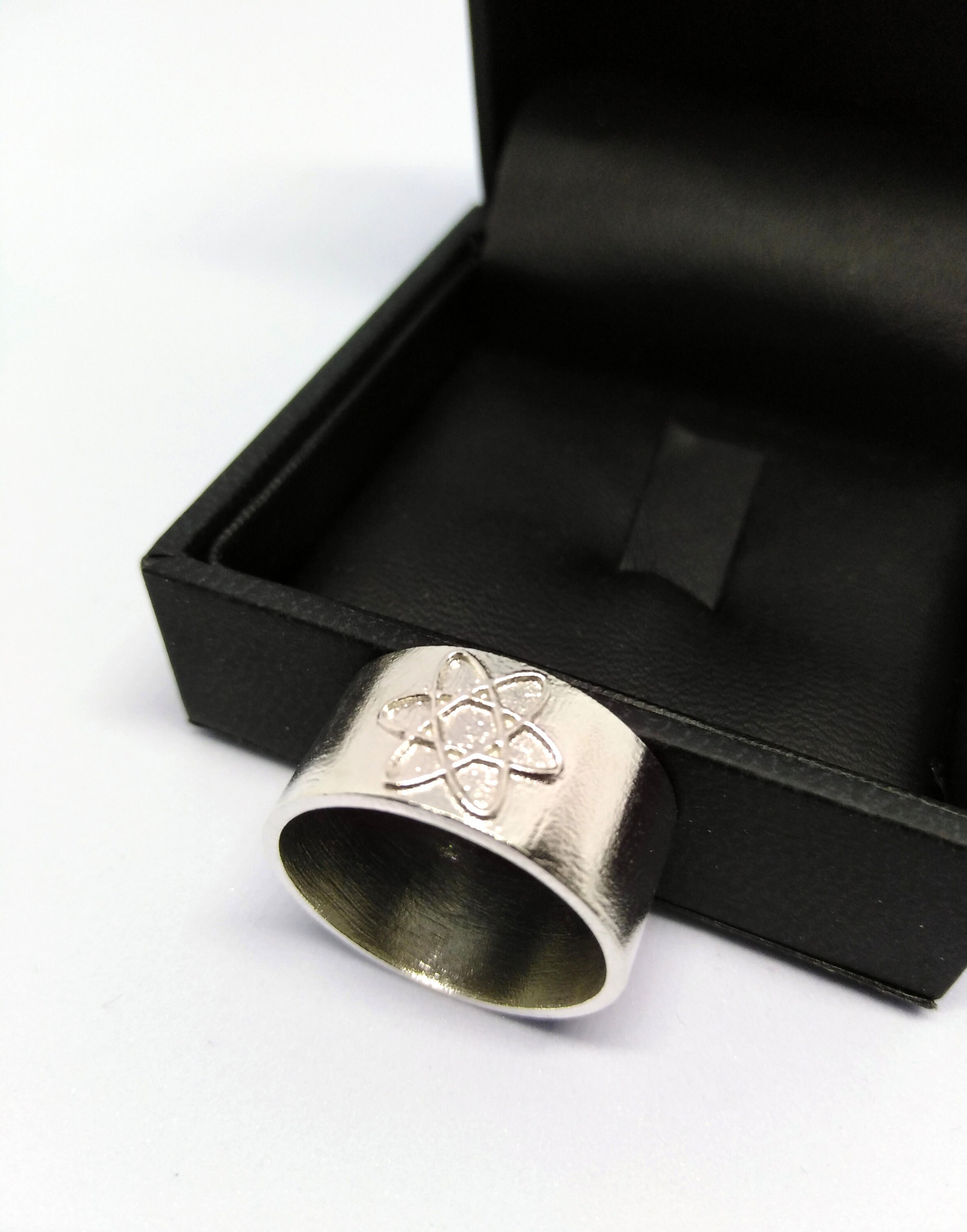 Atom Ring Atom Band Ring Science Ring Wedding Band Ring - Etsy UK