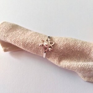 Gold Atomic Ring Silver 925 Atom Ring Atom Women's Gold - Etsy