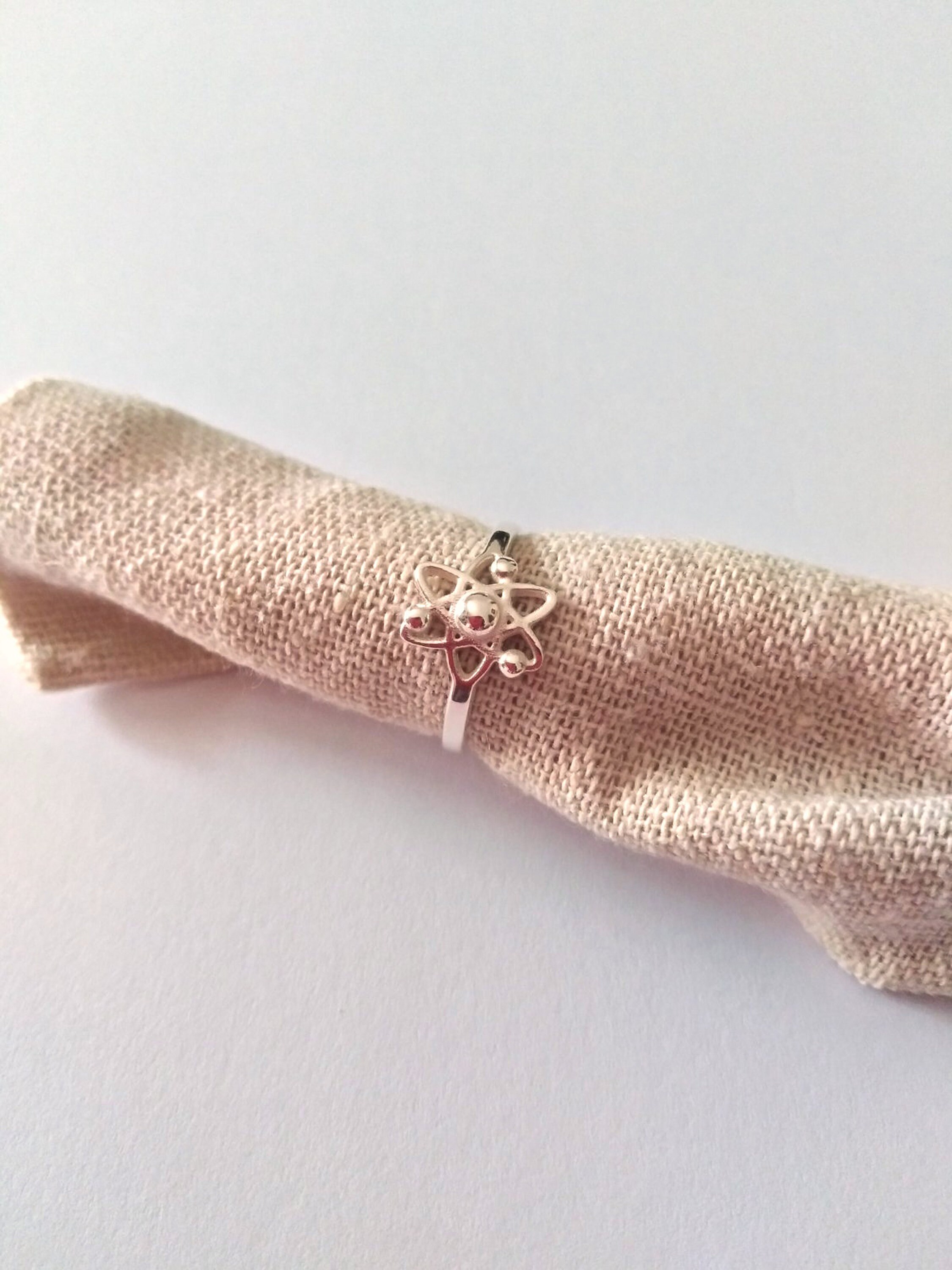 Gold Atomic Ring Silver 925 Atom Ring Atom Women's Gold - Etsy