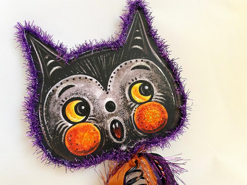 Johanna Parker Batty BAT HALLOWEEN Tree Topper | Glitter & Glammed up 6 ...