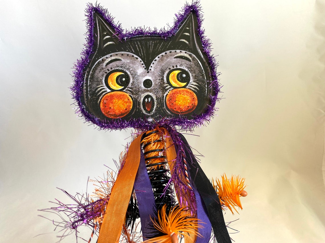 Johanna Parker Batty BAT HALLOWEEN Tree Topper | Glitter & Glammed up 6 ...