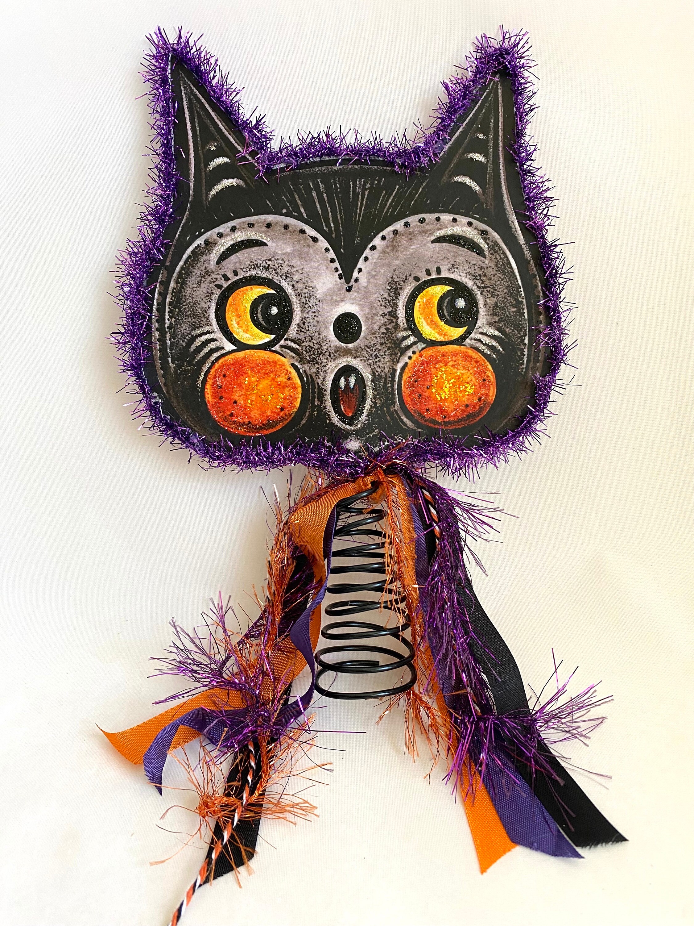 Johanna Parker Batty BAT HALLOWEEN Tree Topper | Glitter & Glammed up 6 ...