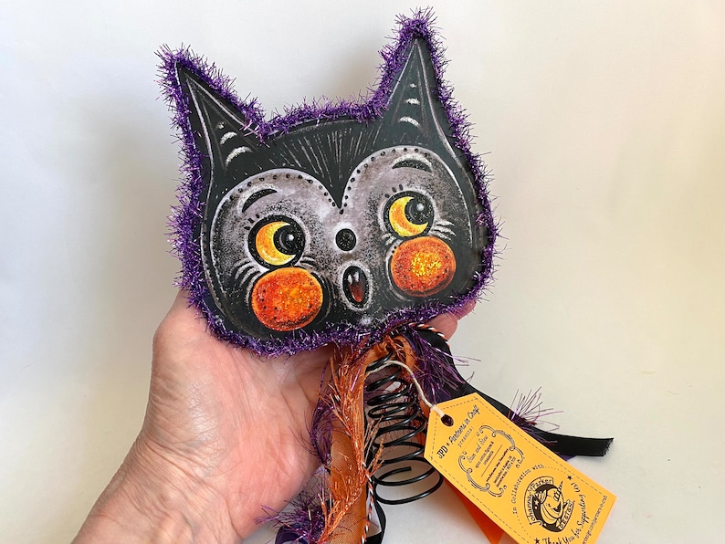 Johanna Parker Batty BAT HALLOWEEN Tree Topper | Glitter & Glammed up 6 ...