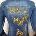 Monarch Butterflies, Hand Painted Jean Jacket, Butterfly Jacket ...