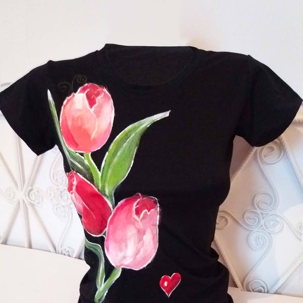 Hand Painted Shirt - Etsy