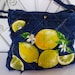 Lemons Bag, Handpainted Bag, Jean Bag, Hand Painted Lemon, Lemon ...