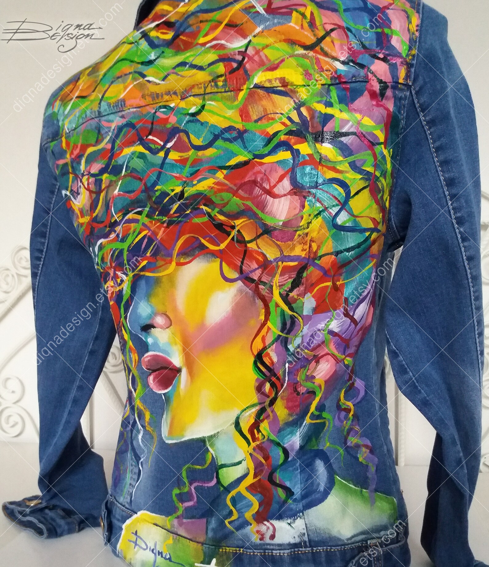 Custom Order Pop Art Jacket Jean Jacket Art Handpainted | Etsy