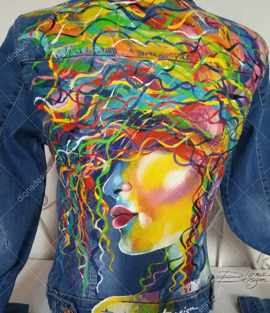 Custom Order Pop Art Jacket Jean Jacket Art Handpainted | Etsy