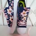 Cherry Blossoms Sneakers, Hand Painted Sakura Shoes, Japanese Sakura ...