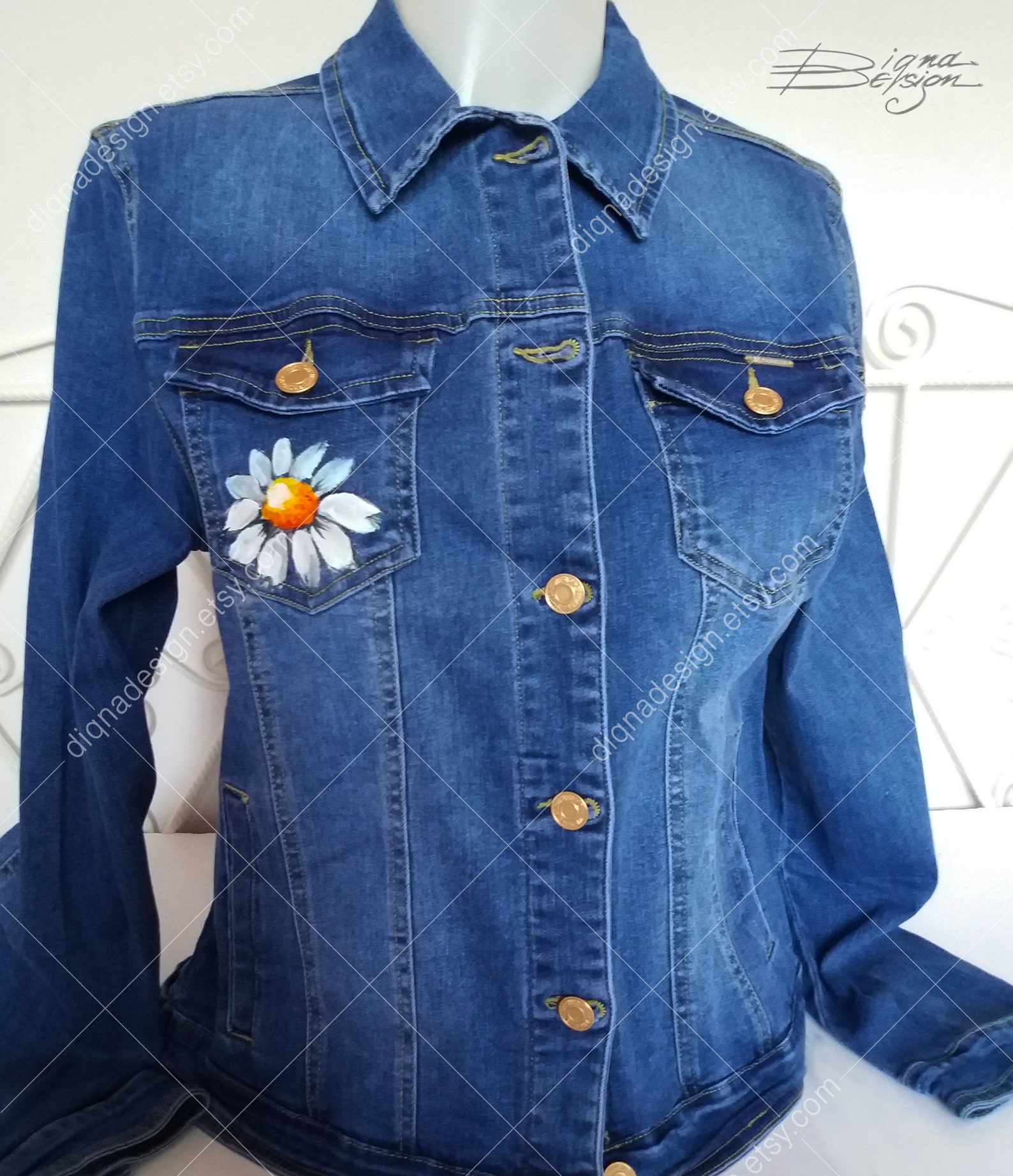 Violets Jacket Hand Painted Jacket Violet Jacket Painted | Etsy