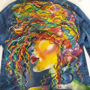 Custom Order, Pop Art Jacket, Jean Jacket Art, Handpainted Jacket, Hand ...