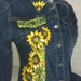 Handpainted Sunflower Jacket Sunflower Jean Jacket Sunflower - Etsy