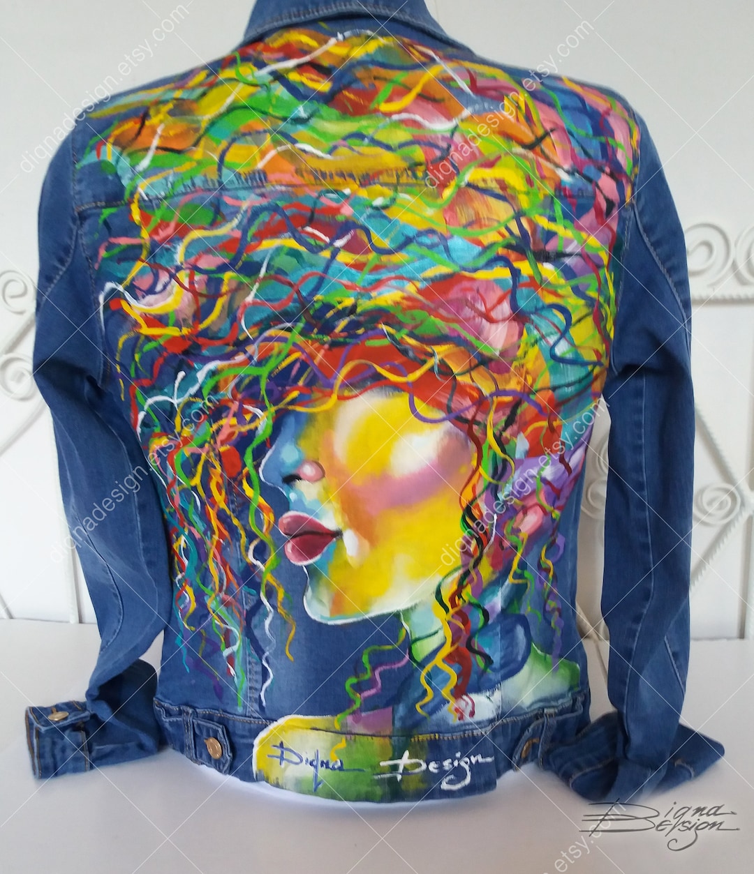 Custom Order, Pop Art Jacket, Jean Jacket Art, Handpainted Jacket, Hand ...