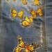 Monarch Butterflies, Hand Painted Jean Jacket, Butterfly Jacket ...