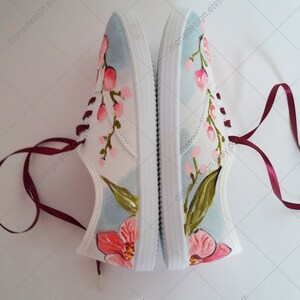 Orchid Sneakers, Hand Painted Floral Shoes, Orchid Art, Orchids ...