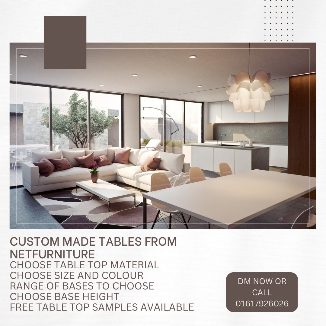 Choose Own Size and Colour Laminate Round Table Top - Etsy UK