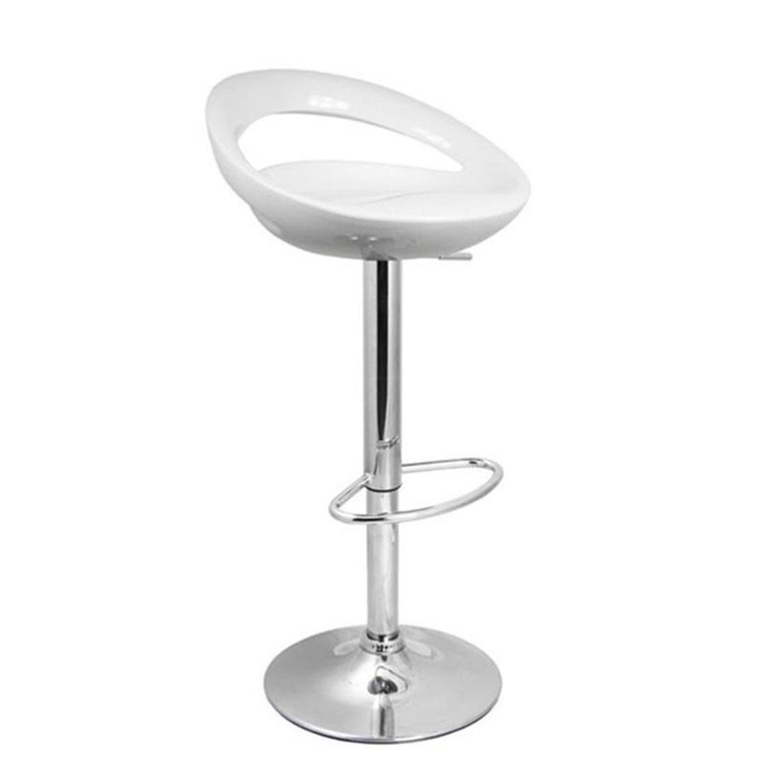 Half Moon Adjustable Breakfast Bar Stool - White - Etsy UK