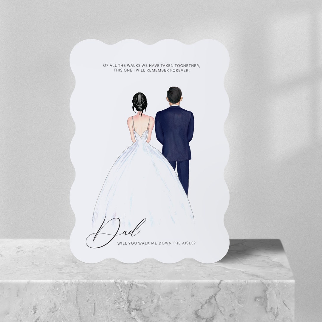 Dad Proposal Card Illustrated Dresses First Man I Ever Loved Will You ...