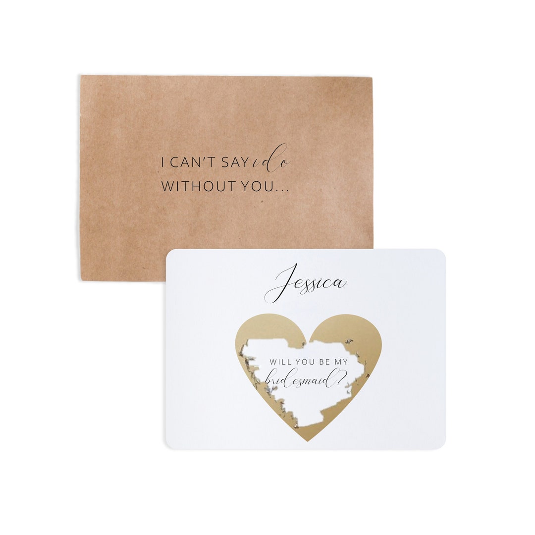 I Can't Say I Do Envelope Bridesmaid Proposal Card - Etsy