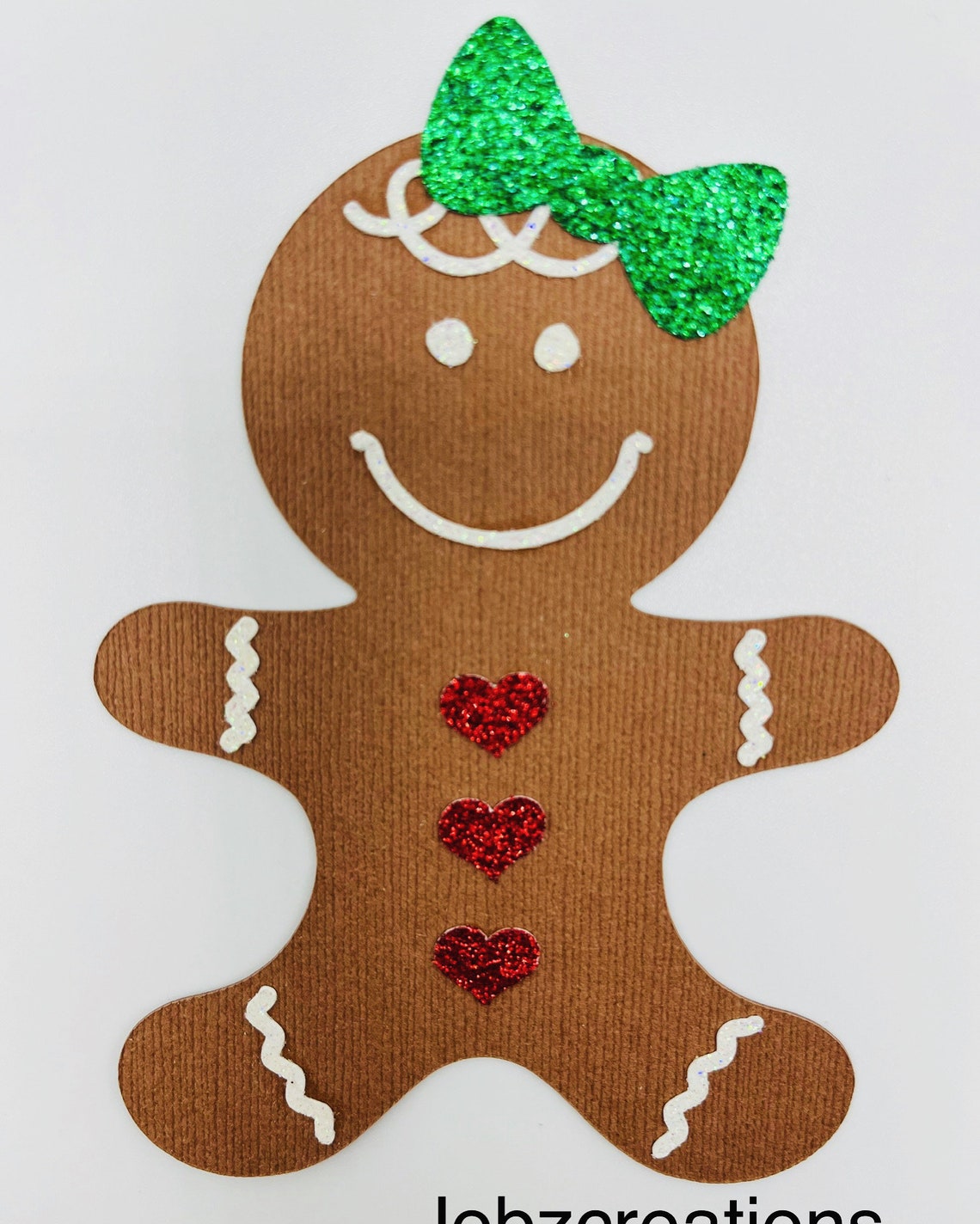 Handmade Die Cuts GINGERBREAD BOY or GIRL Paper Piecing Embellishment ...