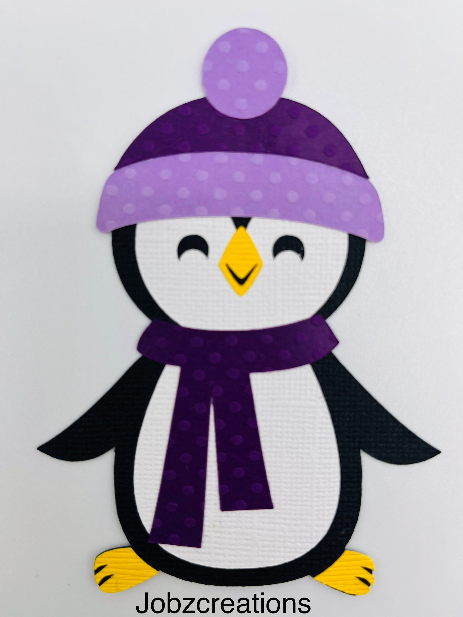 Handmade Penguin Die Cuts: Paper Piecing Embellishment - Etsy