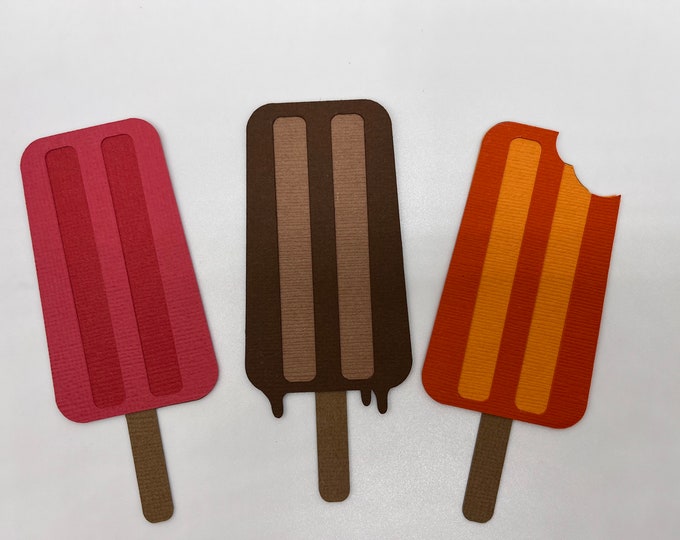 Handmade Die Cuts Summer Cookout BBQ FOOD ITEMS Set of 5 Paper Piecing ...