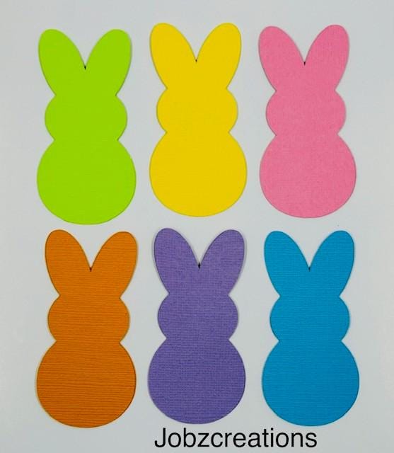 Handmade Assorted Easter Peeps With Sunglasses Set of 6 Paper Piecing ...