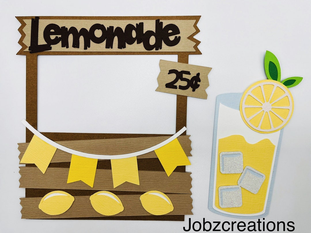 Handmade Lemonade Stand Die Cuts: Paper Piecing Embellishment - Etsy
