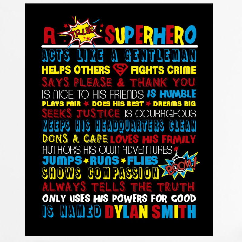 Superhero Posters - Etsy
