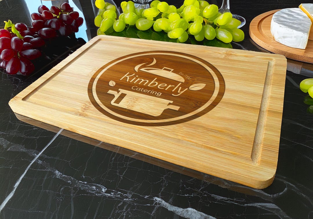 Custom Cutting Board Logo Corporate Gift, Personalized Company Wood ...