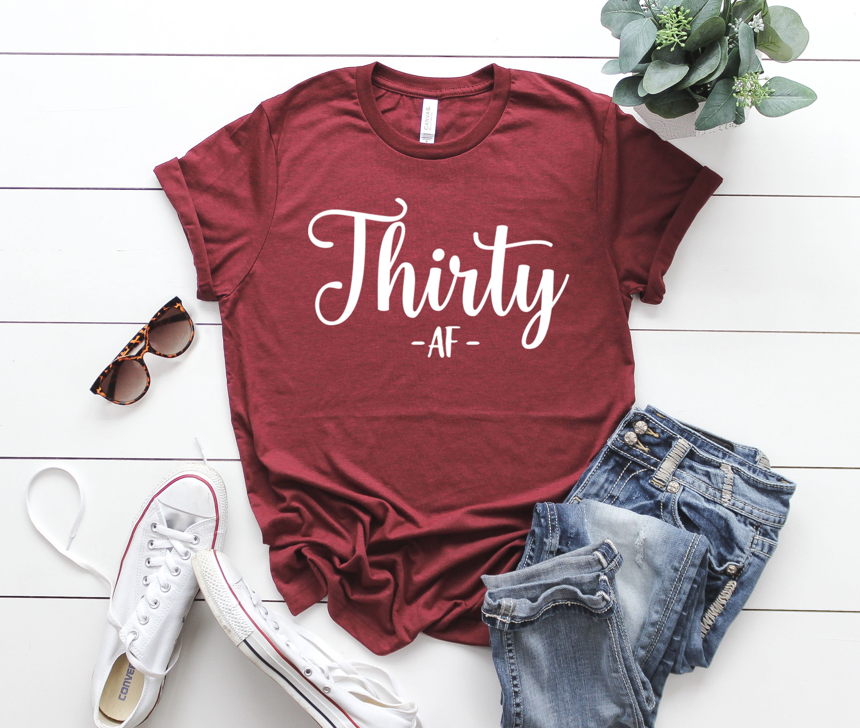 Thirty af shirt thirty birthday shirt 30th party shirt 30 | Etsy