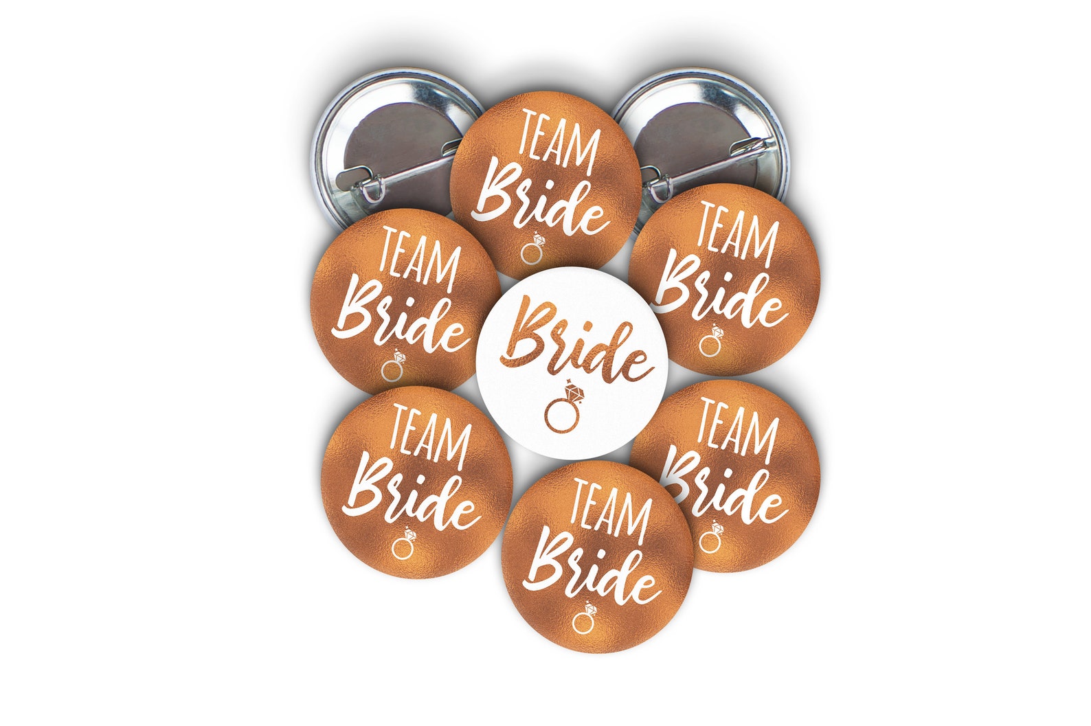 Gold Team Bride Bachelorette BUTTONS, Bachelorette Pins, Team Bride ...