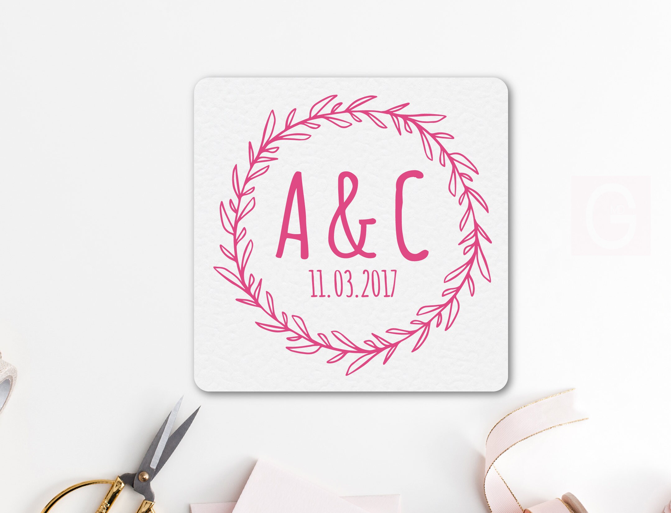 Monogram Coasters Personalized Coasters Custom Coasters | Etsy